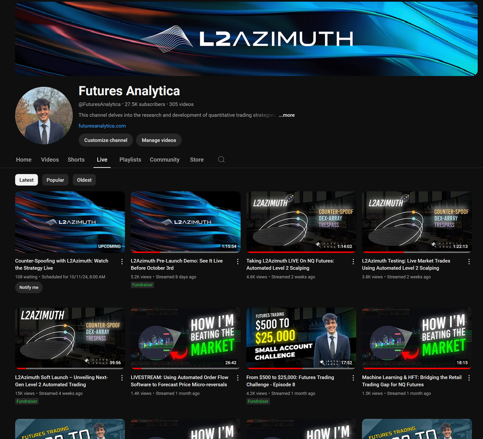 L2Azimuth – Spoofing Detection and DOM Based Trading System – Futures ...